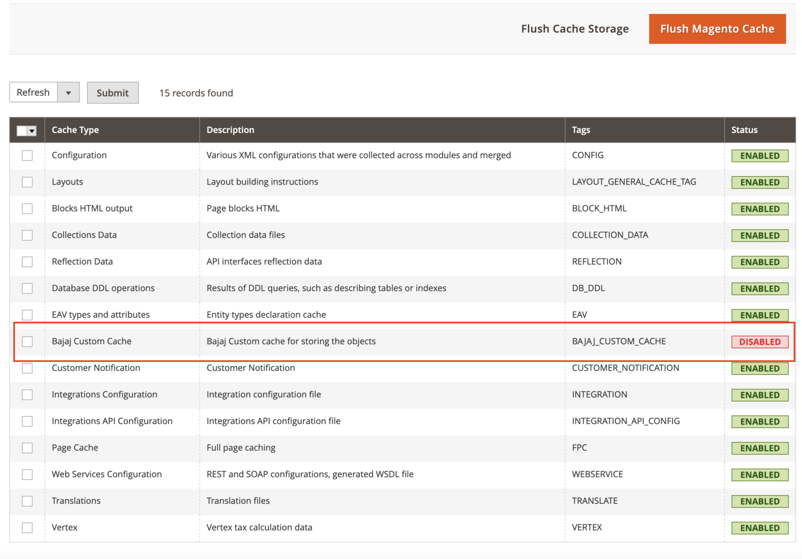 Magento 2 : How to create your own cache type ? - Sudhanshu's Blog